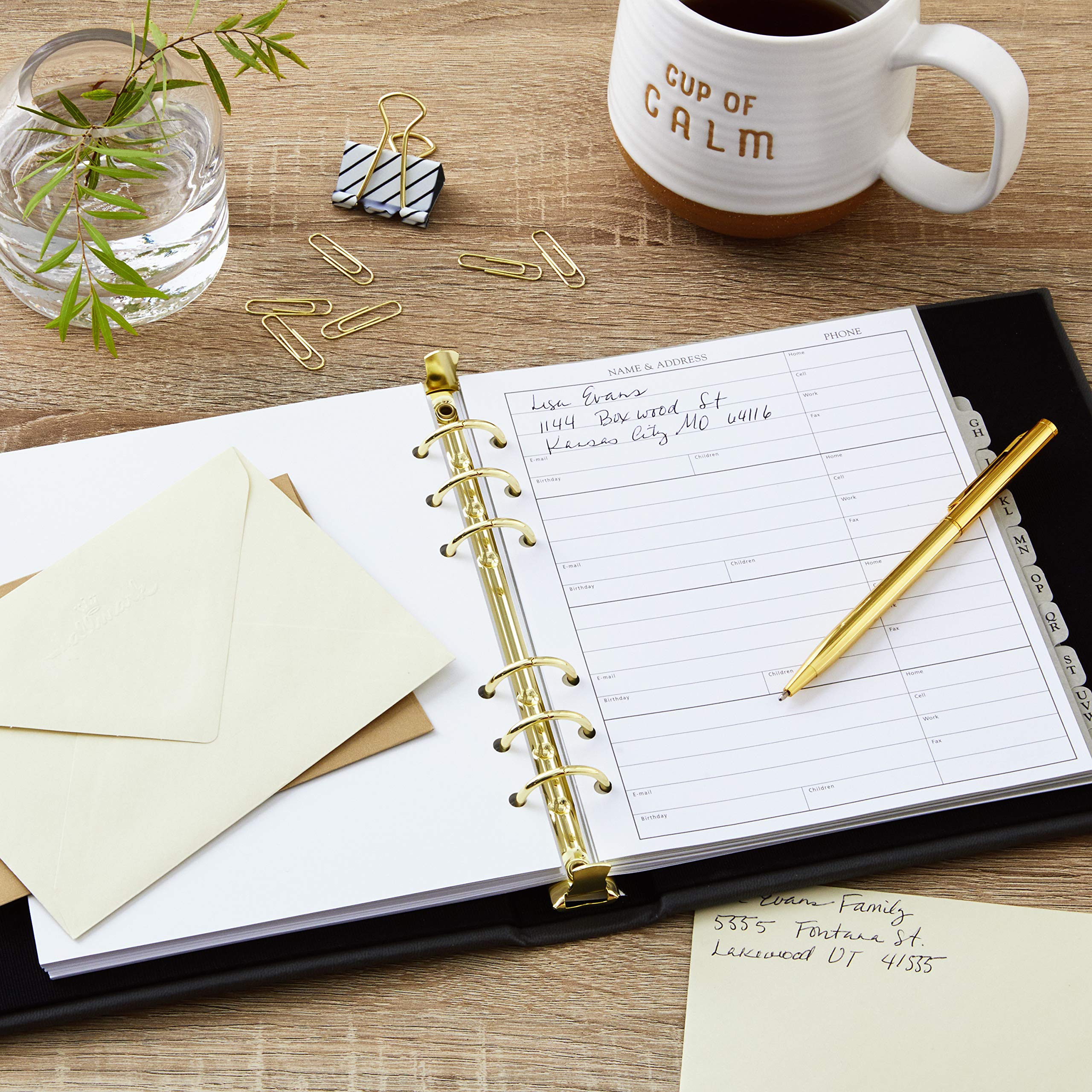 Hallmark Refillable Address Book (Charcoal)