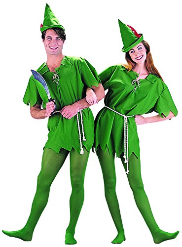 Charades Unisex Adult Peter Pan Adult Sized Costumes, Green, X-Large US