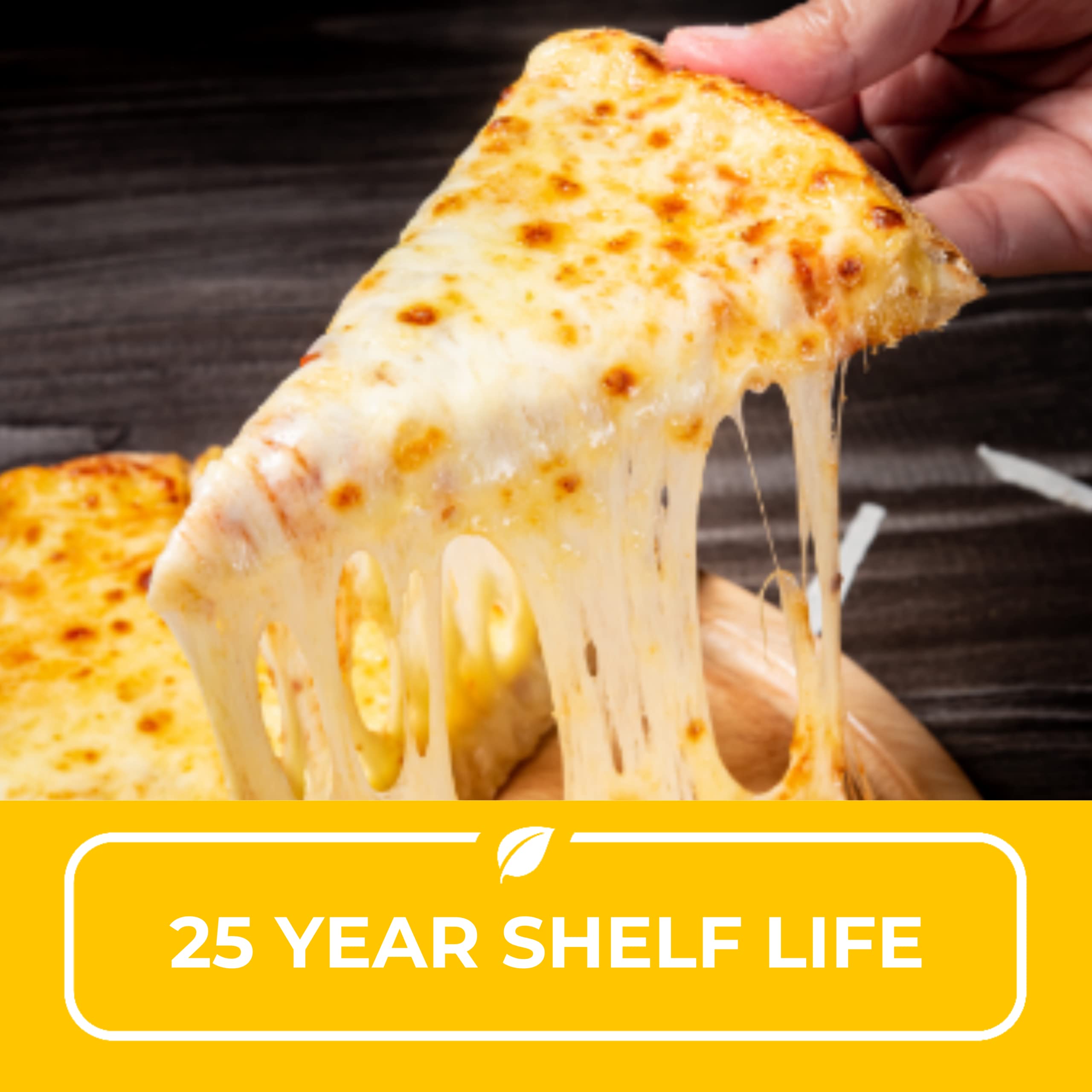 Nutristore Freeze Dried Mozzarella Cheese Shredded | Bulk Emergency Food Supply | Perfect for Camping, Backpacking and Everyday Meals or Snacking | 25 Year Shelf Life | #10 Can