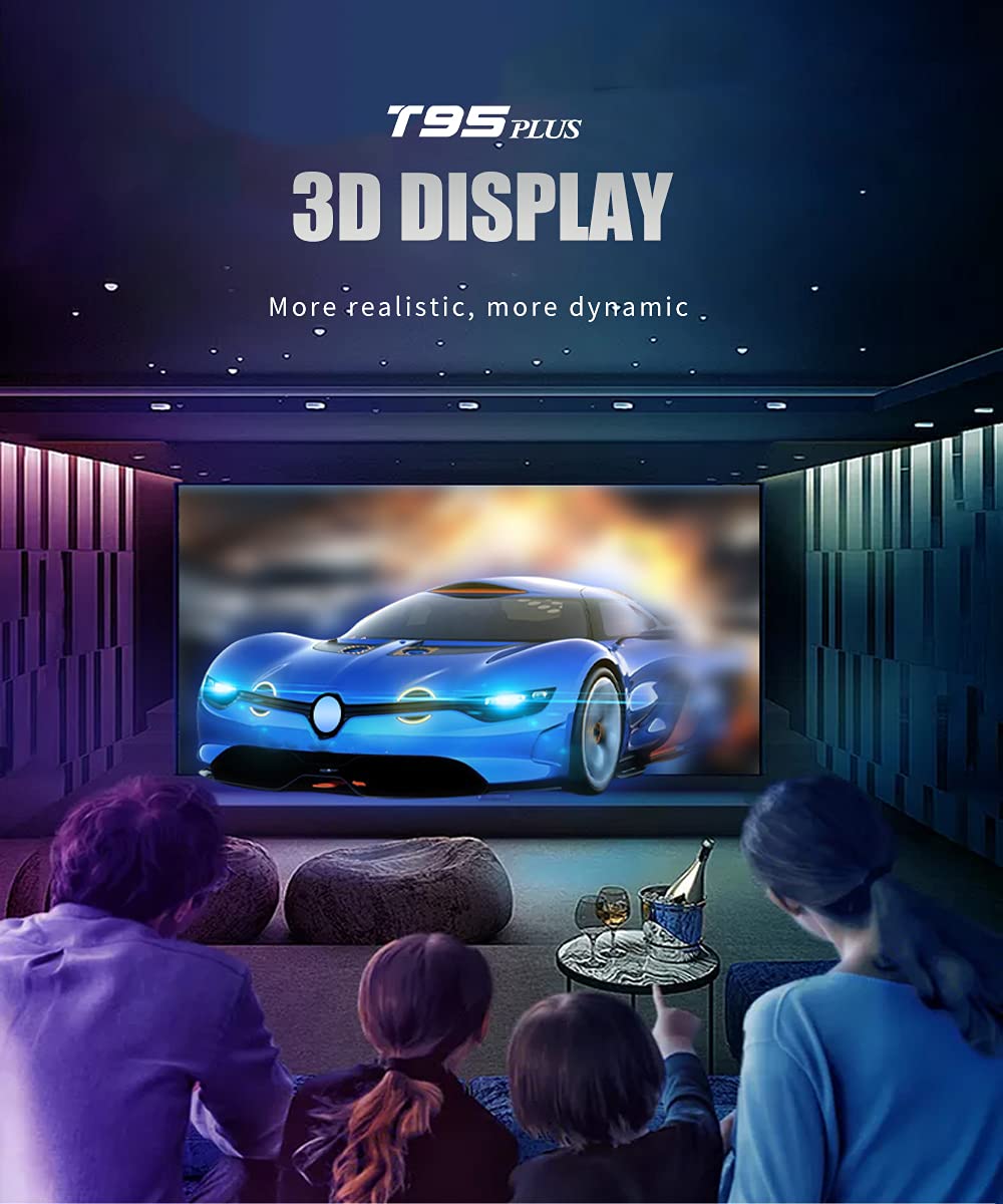 Android TV Box 11.0 Android Box T95Z Plus TV Box Android 4GB RAM 64GB ROM with RK3566 Quad-Core Supports 2.4G 5G Dual WiFi/BT 4.0 /8K/3D/H.265 Smart TV Boxes