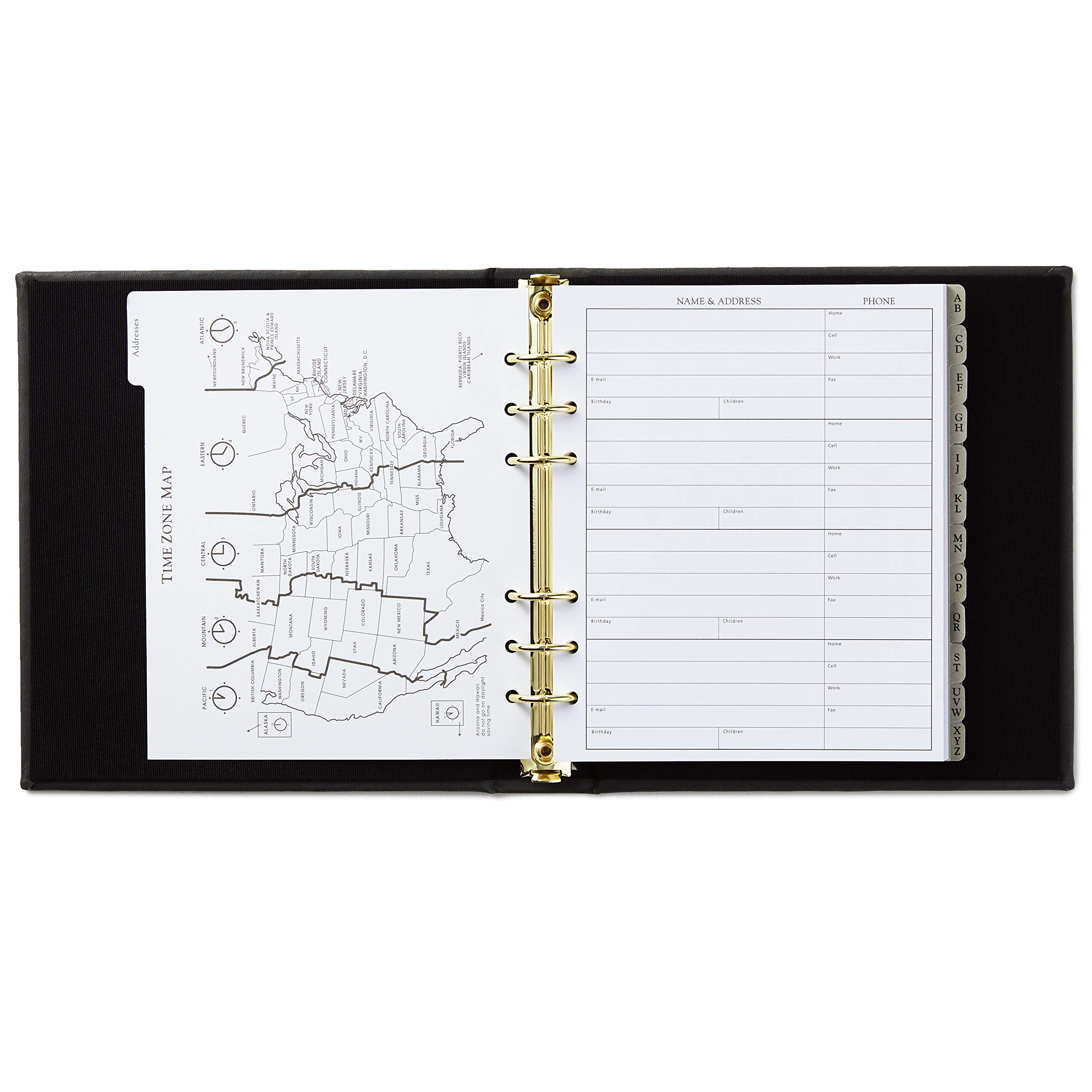 Hallmark Refillable Address Book (Charcoal)