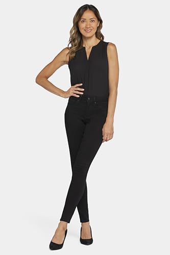 NYDJ Women's Ami Skinny Jeans in Sure Stretch Denim, Black, 8