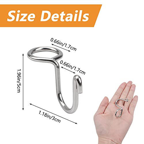 MOROBOR 12Pack Clothes Hanger Connector Hooks, Stainless Steel Stable Hanger, Silver Metal Outfit Hangers Extender Clips Mini Cascading Hanger Hooks Suitable for Closet Organizer and Storage