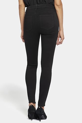 NYDJ Women's Ami Skinny Jeans in Sure Stretch Denim, Black, 8