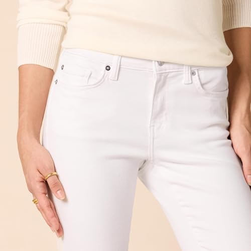 Amazon Essentials Skinny Jeans for Women (Stretchy), White, Size 8