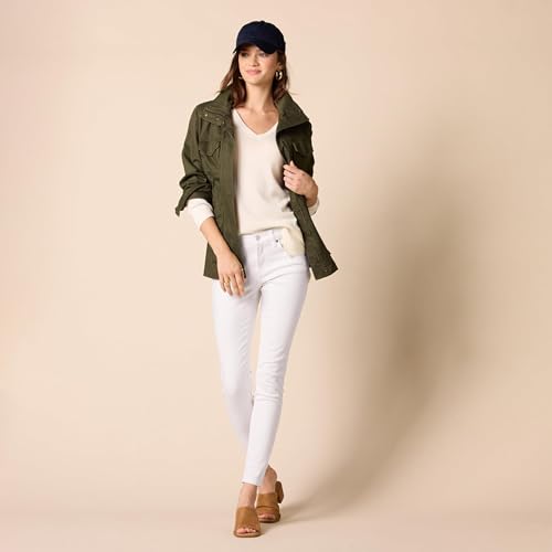 Amazon Essentials Skinny Jeans for Women (Stretchy), White, Size 8
