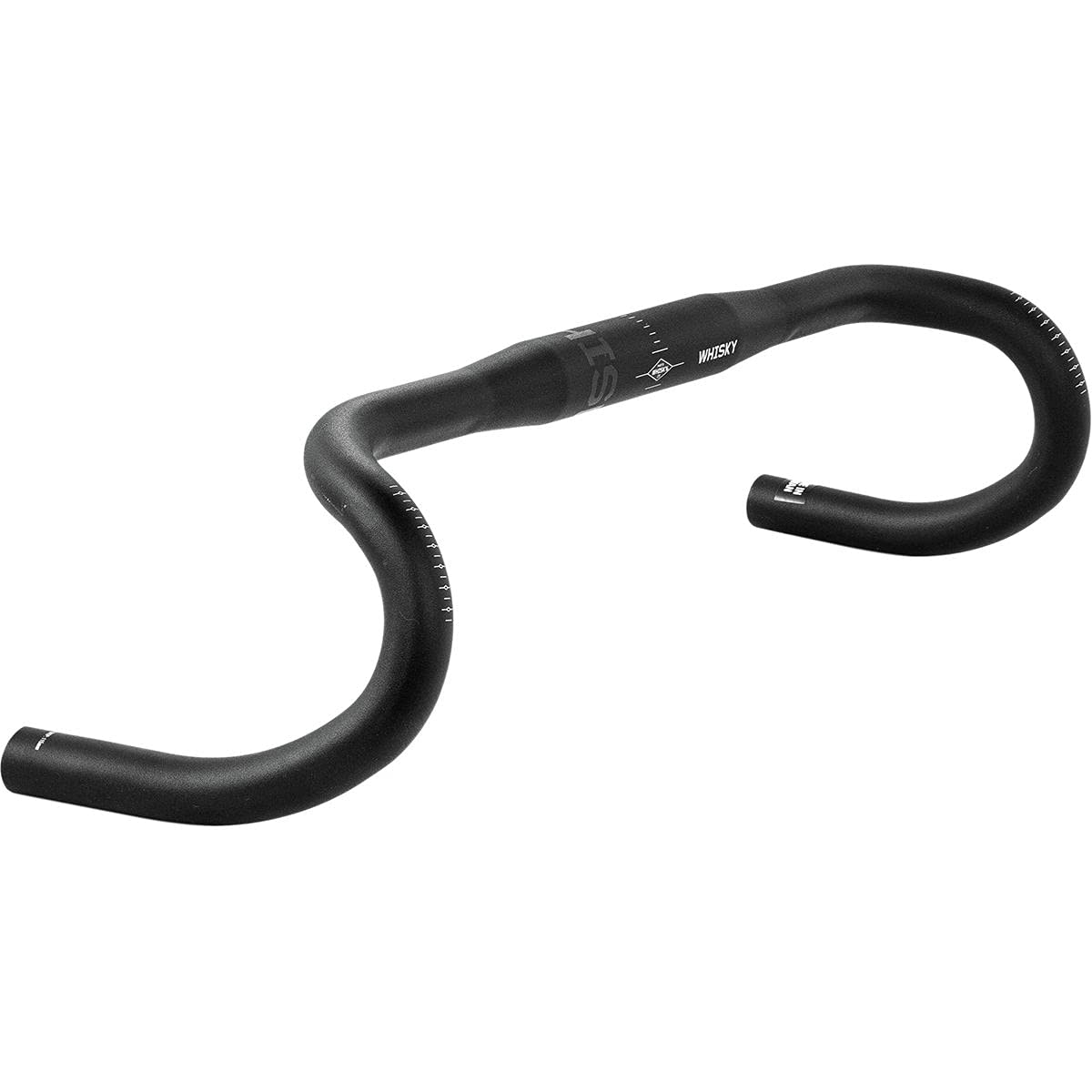 WHISKY - No.7 Aluminum Alloy Drop Handlebar - 12 Degree Flare, 44 Centimeter, Matte Black