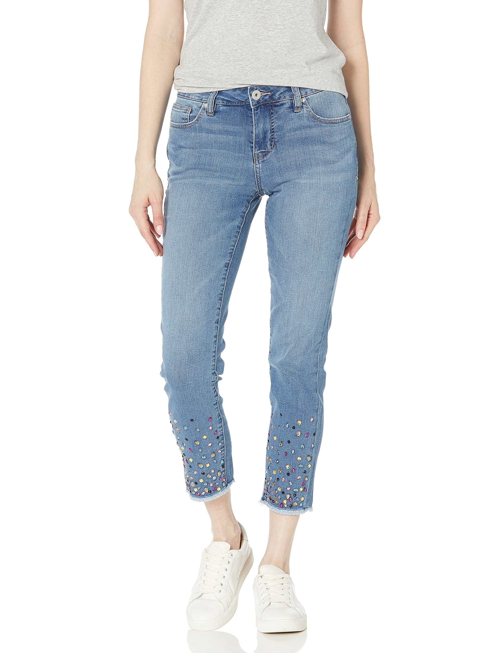 JAG Jeans Women's Carter Mid Rise Girlfriend Jeans-Legacy, Mineral Wash, 2