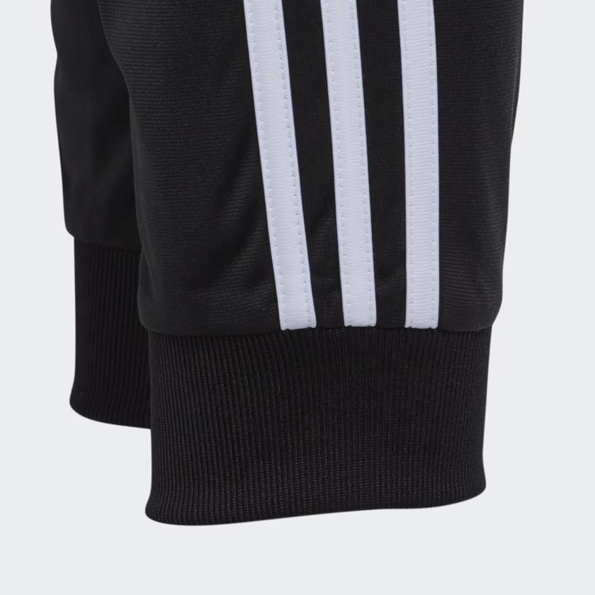 adidas boys Active Sports Athletic Tricot Jogger Track Pants, Iconic Black, Small US