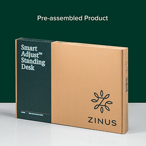 ZINUS Molly 28 Inch Standing Desk with Adjustable Height, Desktop Workstation, Desk Converter, No Assembly, White