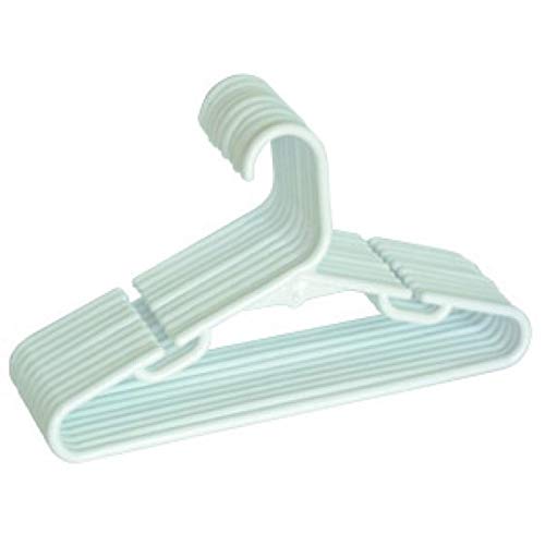 Mainstay Children's Hangers, White, 10 Hangers (Pack of 3)