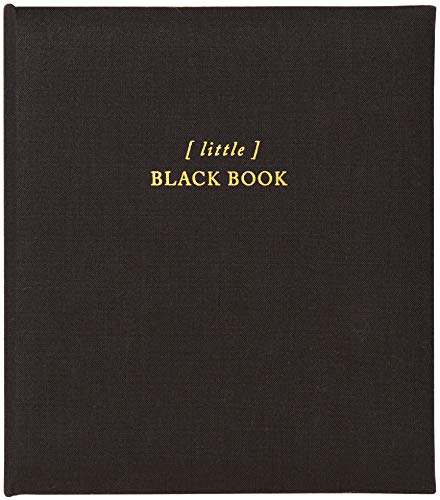 C.R. Gibson Black 'Little Black Book' Refillable 6-Ring Address Book, 440 Entries, 6.5" W x 7.25" L