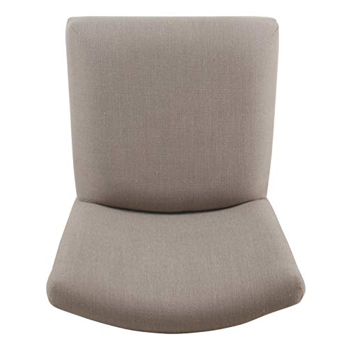 Homepop Home Decor | Backless Nailhead Trim Counter Height Bar Stools | 24 Inch Bar Stools | Decorative Home Furniture (Light Gray