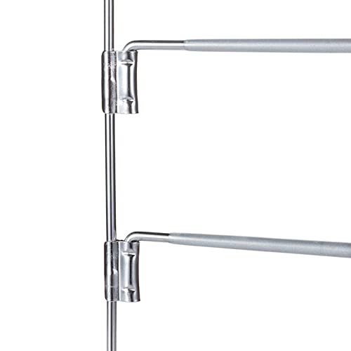 Boddenly Hangers Pants Space Hanger Multiple Saving Organizer Arm Closet Hangers Jeans Pieces Rack Hanger Pants 2 Trousers With Non-Slip Pants Swing Rack in Sink Basket (Silver, One Size)