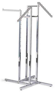 SSWBasics 4 Way Clothing Rack with 2 Straight Arms