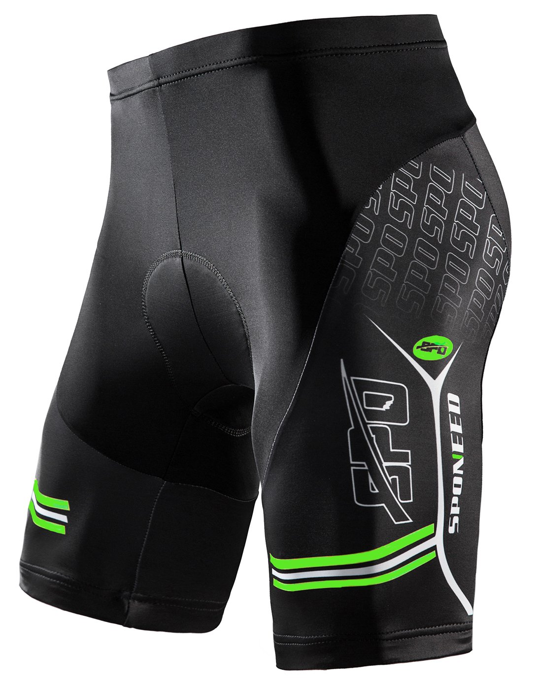 Padded Men's Cycle Shorts Cycling Gear Road Bike Bottoms Mountain Ride Bicycle Clothes US XL Green Multi