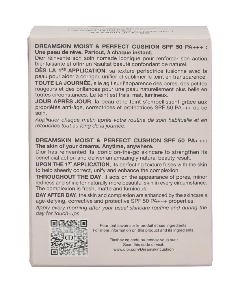 Dior Capture Dreamskin Moist & Perfect Cushion SPF 50 Pa+++ 030 Refill 0.5 Ounce