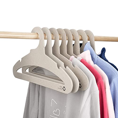 Koobay 17" Adult Natural Recyclable Paper Cardboard Coat Suit Clothes Hangers Storage Display 50PACKS