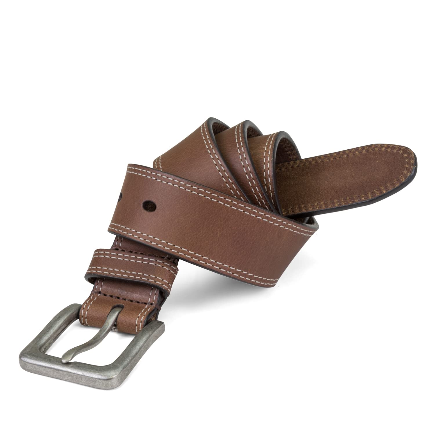 Timberland PRO Men's 38mm Boot Leather Belt, Brown, 38
