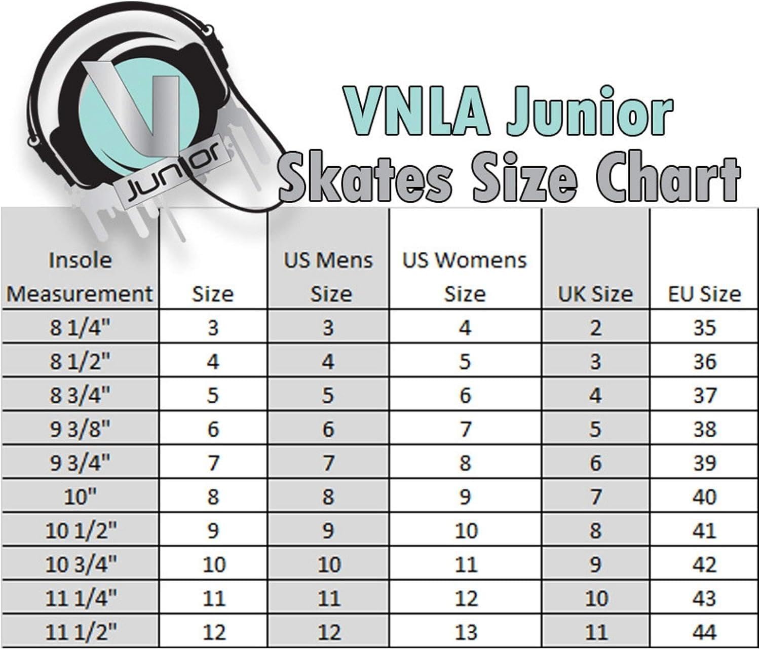 VNLA Junior Stealth Jam Skates for Men and Women - Indoor Unisex Roller Skates