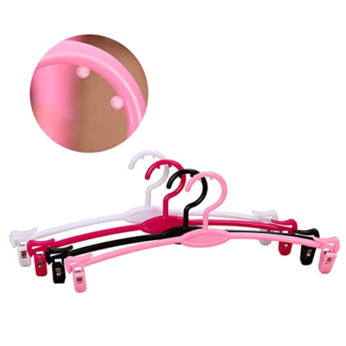 15pcs Home Practical for Shop Holder Simplicity Clothes Underwear Dresses Black Drying Coat with Clips Bra Pants Support Plastic Hangers Trousers Rack Skirt Panties Laundry