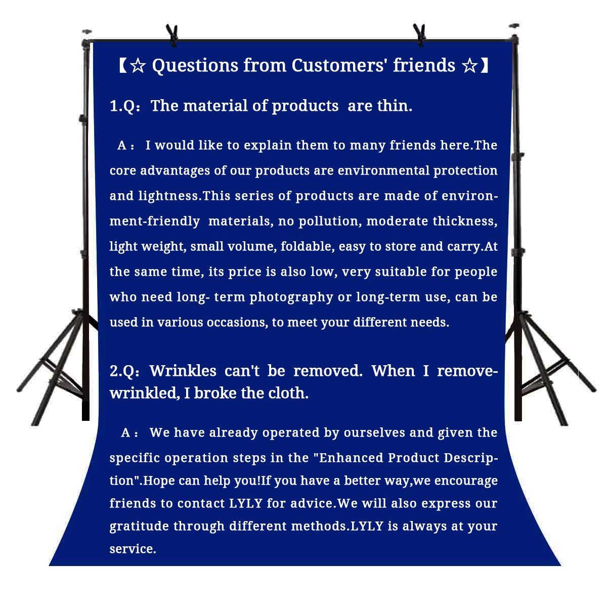 LYLYCTY 5x7ft Photography Studio Non-Woven Backdrop RoyalBlue Backdrop Solid Color Backdrop Simple Background