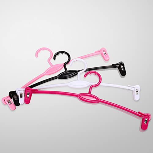 15pcs Home Practical for Shop Holder Simplicity Clothes Underwear Dresses Black Drying Coat with Clips Bra Pants Support Plastic Hangers Trousers Rack Skirt Panties Laundry