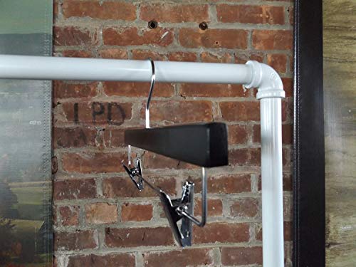 NAHANCO 2214RCCH 14” Wooden Skirt Slack Hangers with Chrome Hardware Black (Pack of 100)