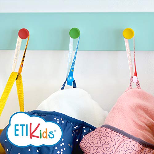 Clothes Hanger for Kids. Custom Ribbon for Hanging Jackets and School Clothes. 6 uds. (Pink)