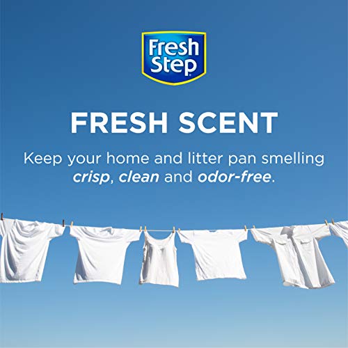 Fresh Step Cat Litter Crystals In Fresh Scent Cat Litter Box Deodorizer Combats Cat Odors and Neutralizes Smells to Keep Your Home Clean, 15 Ounces (Pack of 1)