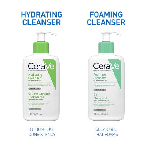 CeraVe Hydrating Cleanser | 236ml/8oz | Daily Face & Body Wash for Normal to Dry Skin