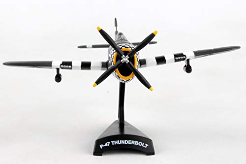 Daron Postage Stamp P-47 Thunderbolt Snafu 1/100 PS5359-3,Black