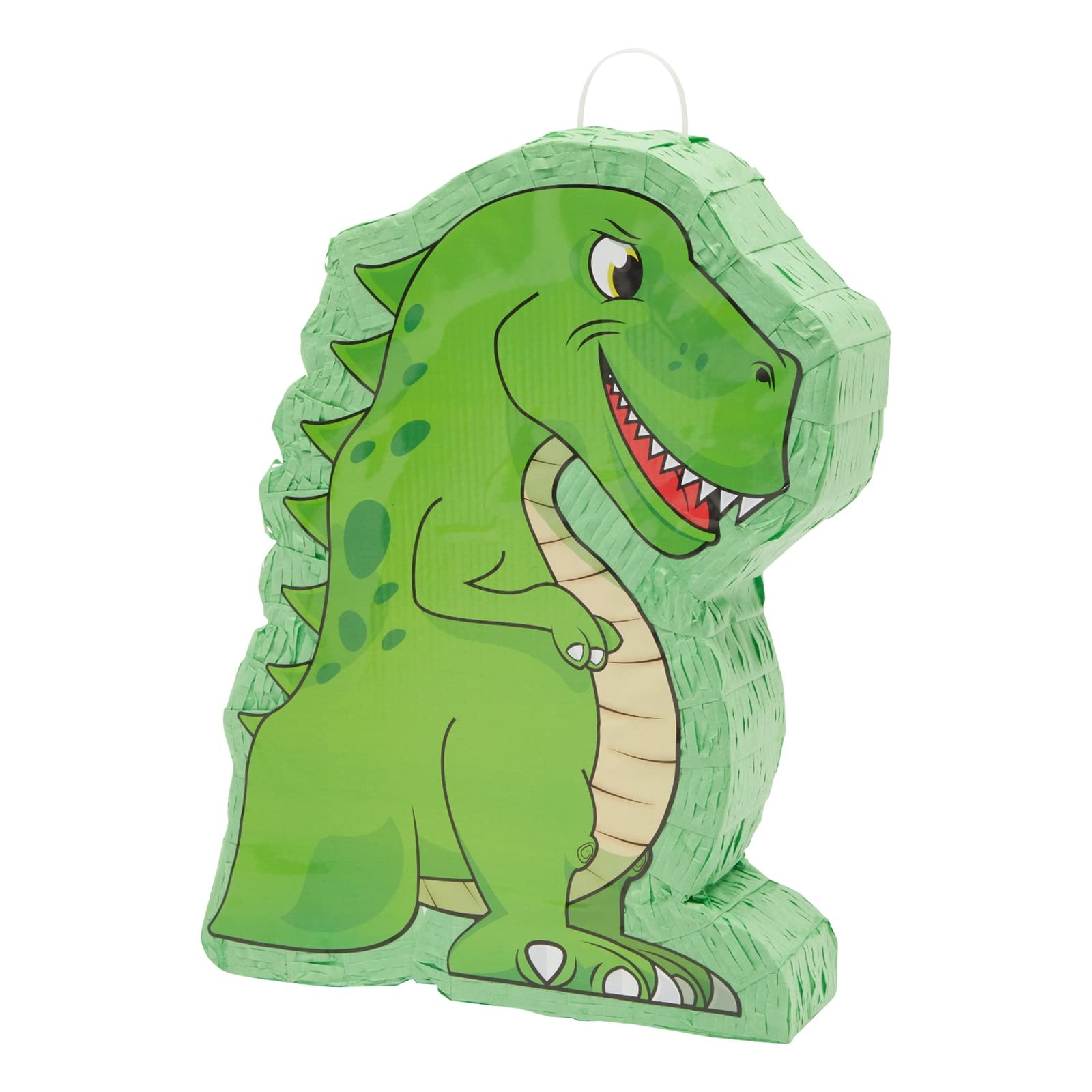 BLUE PANDA Dinosaur Pinata for Boys Birthday Party Supplies, Fun Dino Decorations, Green (Small, 13.8 x 3.0 x 13.5 in)