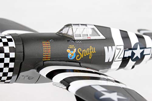 Daron Postage Stamp P-47 Thunderbolt Snafu 1/100 PS5359-3,Black