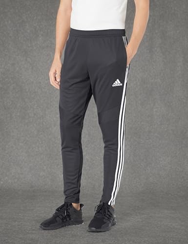 adidas Men's Tiro 19 Pants, Dark Grey/White, Small