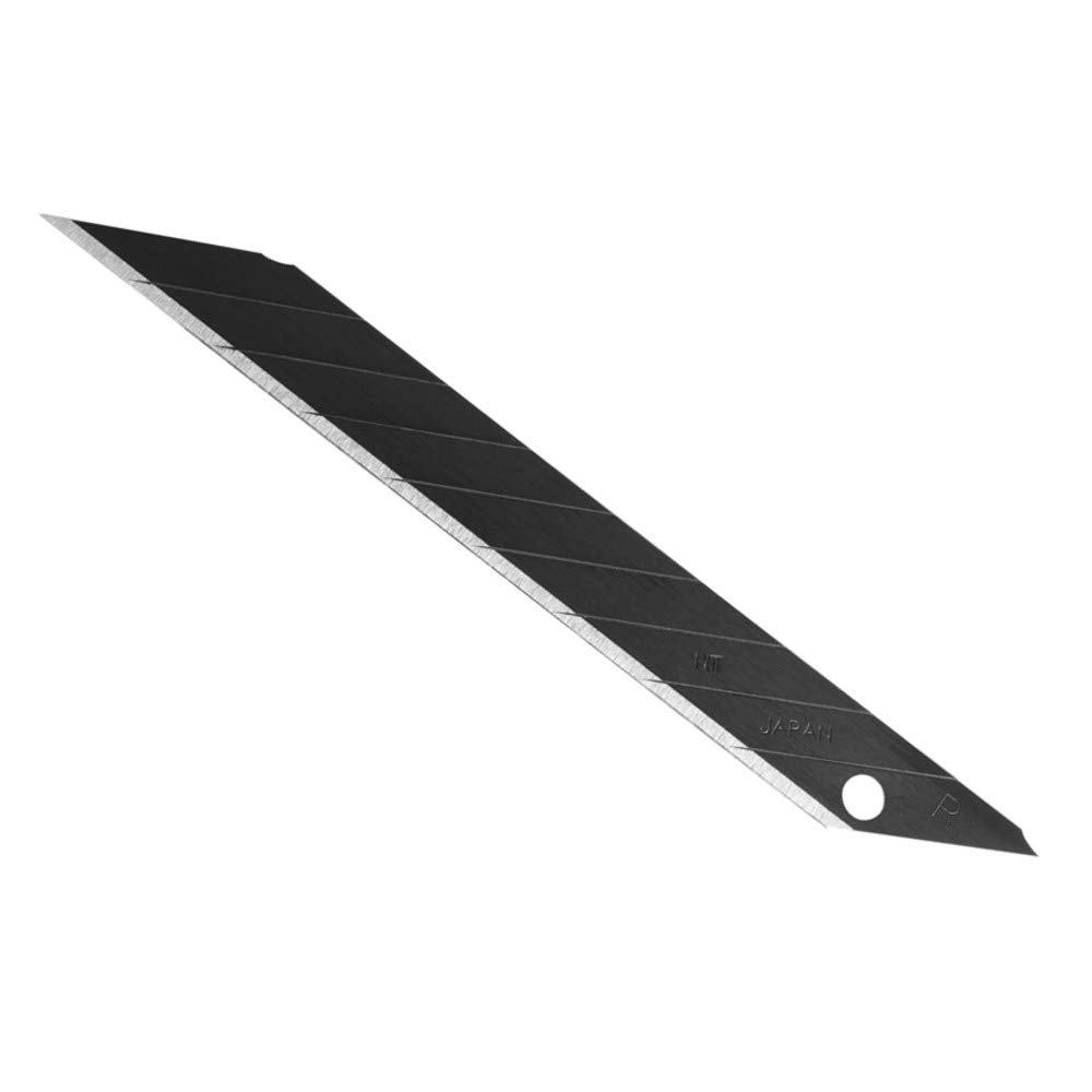 NT Cutter 9mm Snap-Off Extra-Sharp Precision Blades, 30 Degree, Black, 10-Blade/Pack, 1 Pack (BA15P)