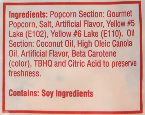 Gold Medal Products Co 24Ct Coconut Oil Kit 2838 Popcorn (10.6oz of kernels; pre-measured for 8oz kettles)