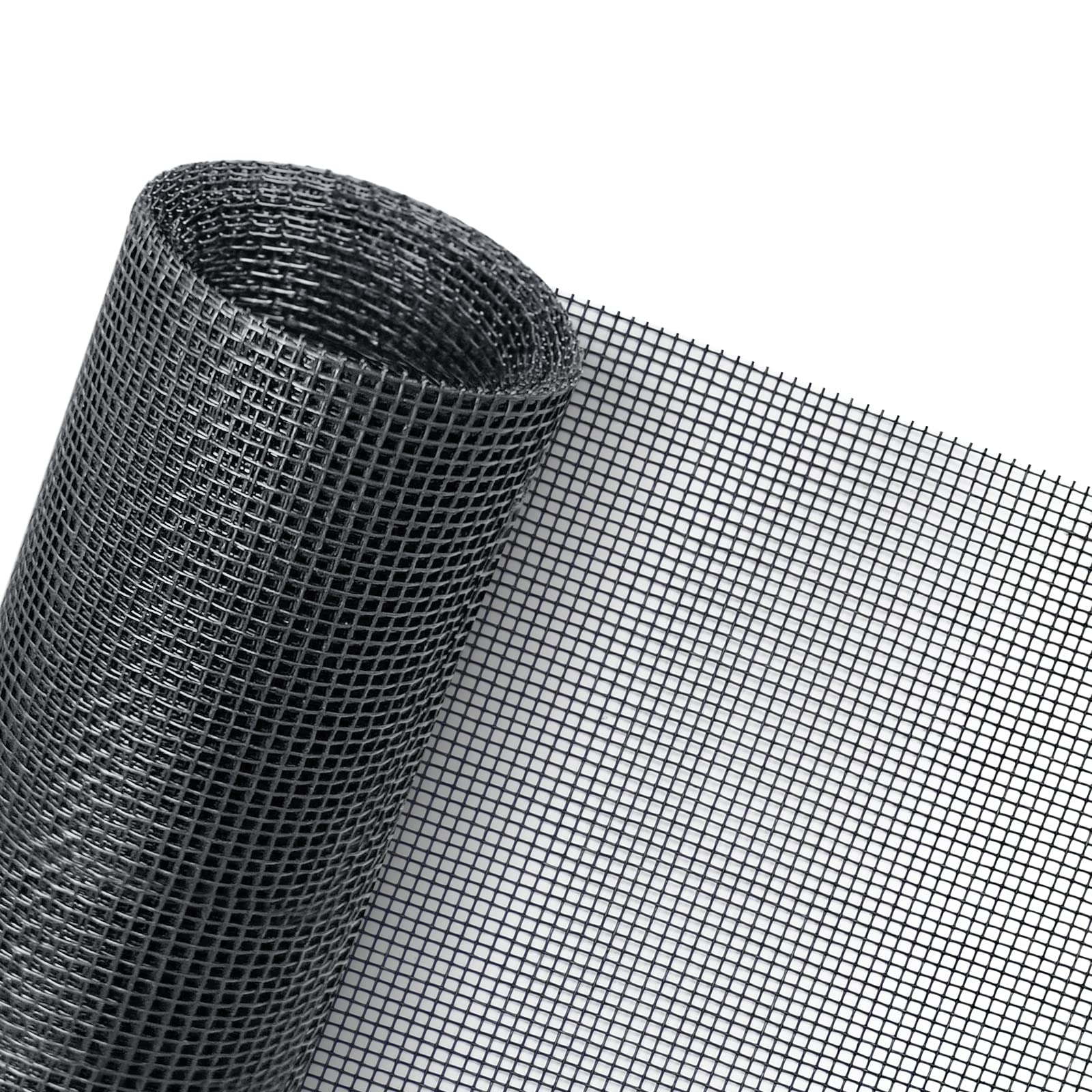 Senneny 59" x 106" Adjustable Window Screens, DIY Custom Fiberglass Screen Mesh, Window Screen Replacement for Windows Doors and Patio Screens, Premium Pet Screen (59" x 106", Grey)