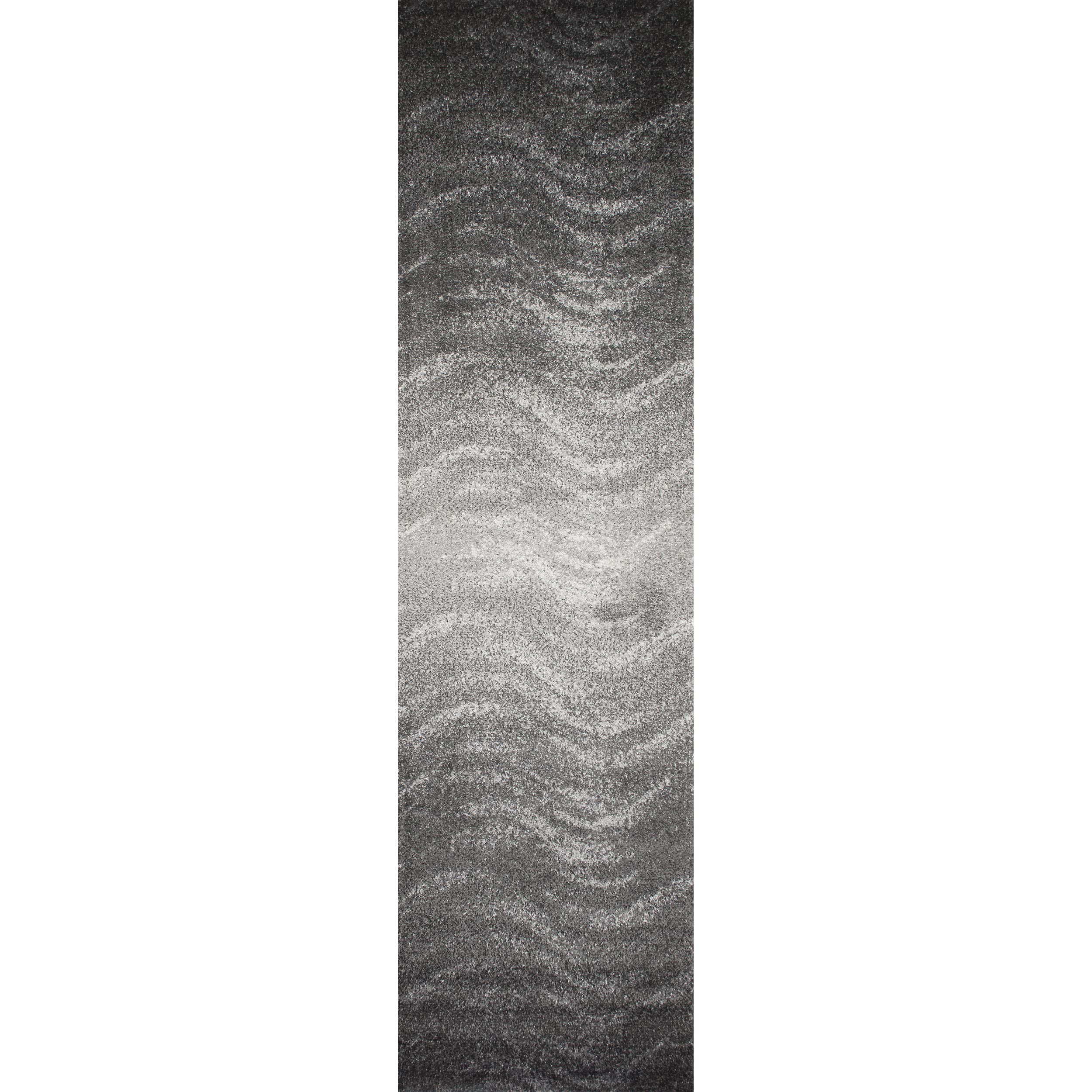 nuLOOM 2' x 12' Performance Indoor Area Rug, Non-Shed, Power Loomed High-Traffic Area Rug for Living Room, Bedroom, Home, Julene Charcoal