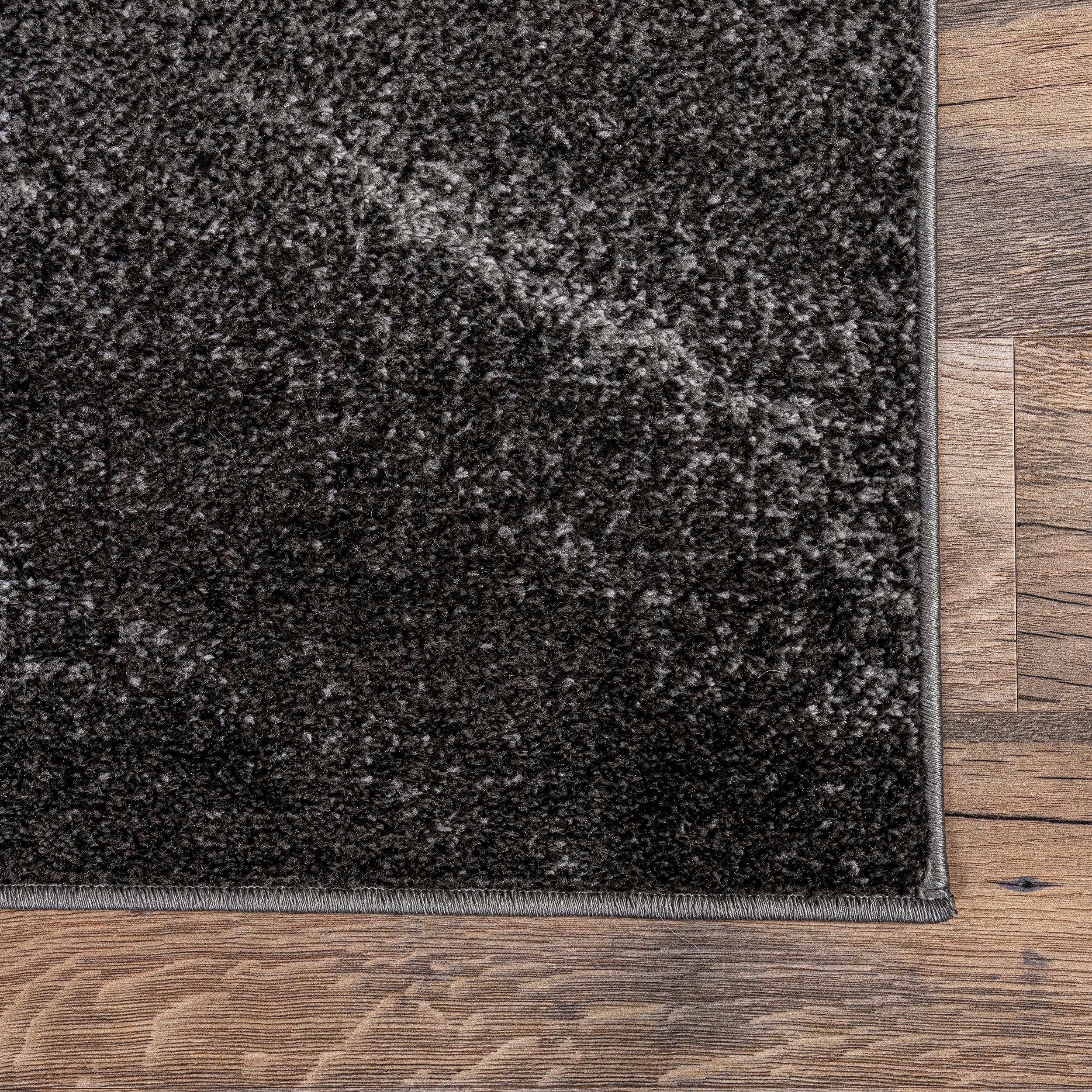 nuLOOM 2' x 12' Performance Indoor Area Rug, Non-Shed, Power Loomed High-Traffic Area Rug for Living Room, Bedroom, Home, Julene Charcoal