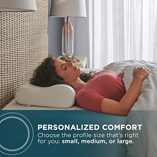 Tempur-Pedic TEMPUR Neck Pillow, Small Profile, White
