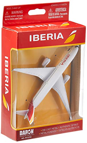 Daron Toy Airplane – Iberia – Die-Cast Metal Model Airplane Toy with Plastic Parts for Kids Ages 3+