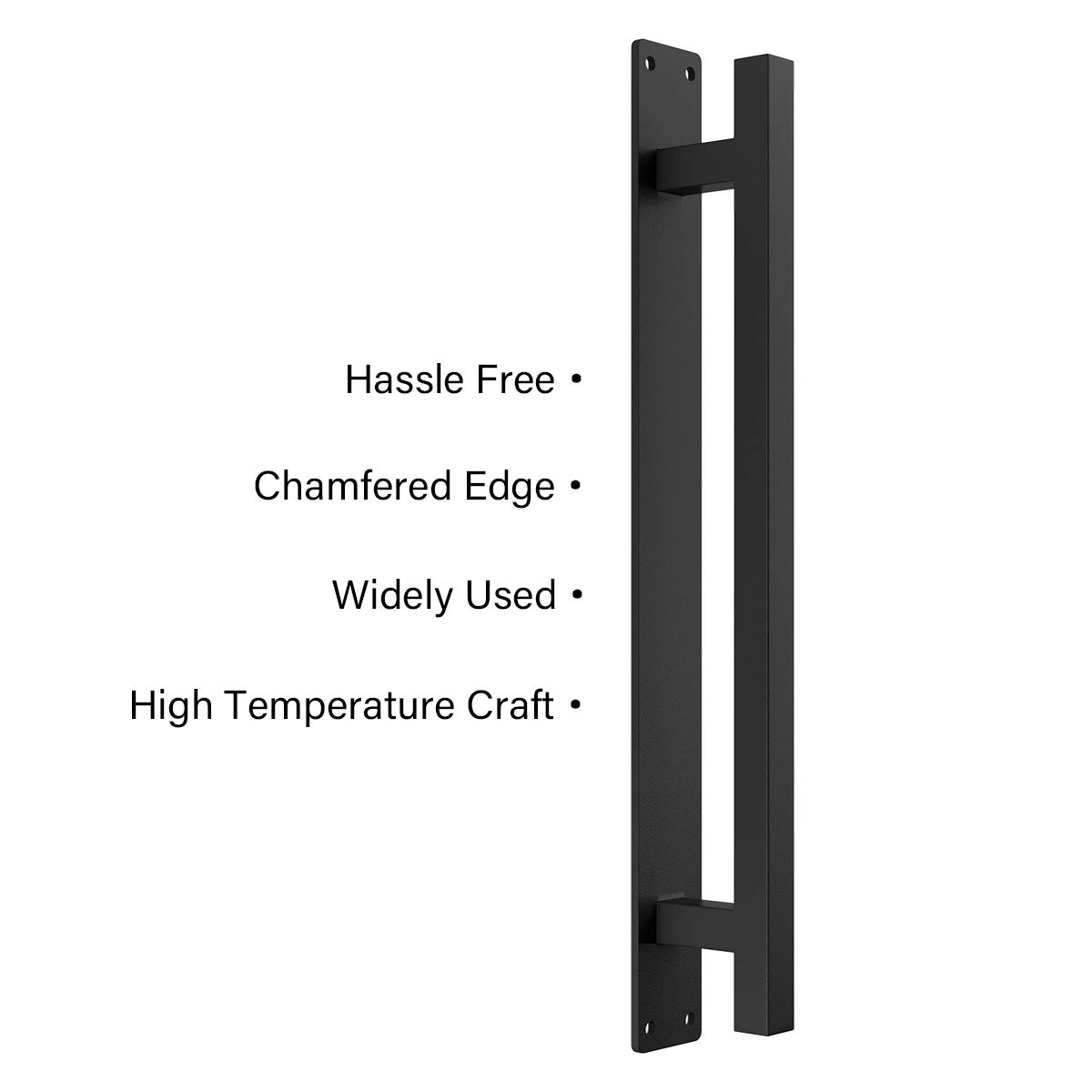 SMARTSTANDARD 12β Rustic Barn Door Handle for Sliding Door, Heavy Duty Barn Door Pull, Antique Long Base Gate Handle