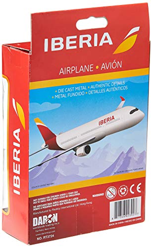 Daron Toy Airplane – Iberia – Die-Cast Metal Model Airplane Toy with Plastic Parts for Kids Ages 3+