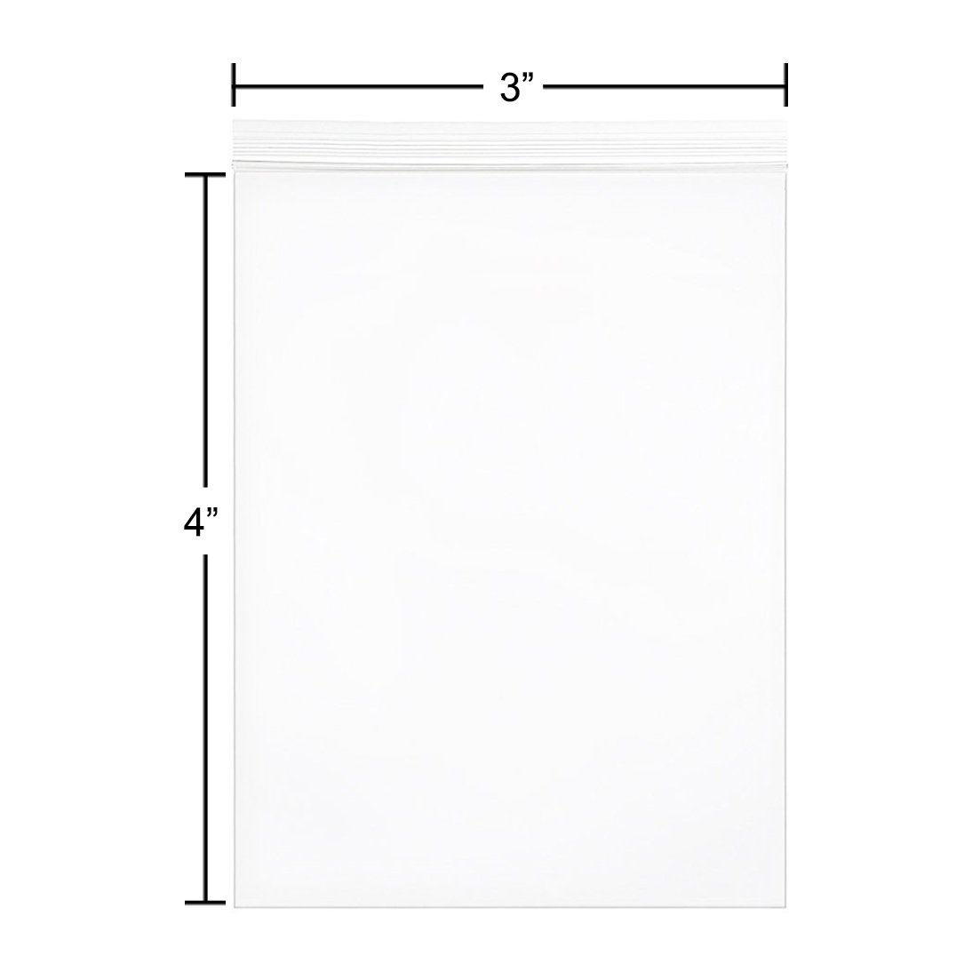 Cherodada 3" x 4" (200 pcs) 2 Mil Small Clear Plastic Zip Bags Resealable Baggies for Jewelry, Gift Card, Candy, Electronics