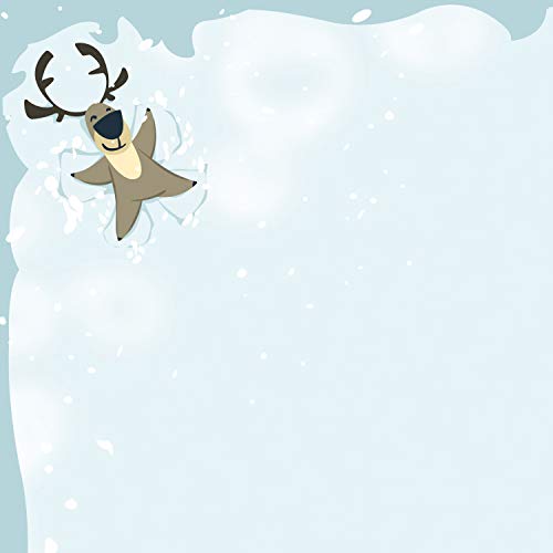 Great Papers! Reindeer Snow Angel Holiday Letterhead, 8.5" x 11", 80 sheets (2018022)