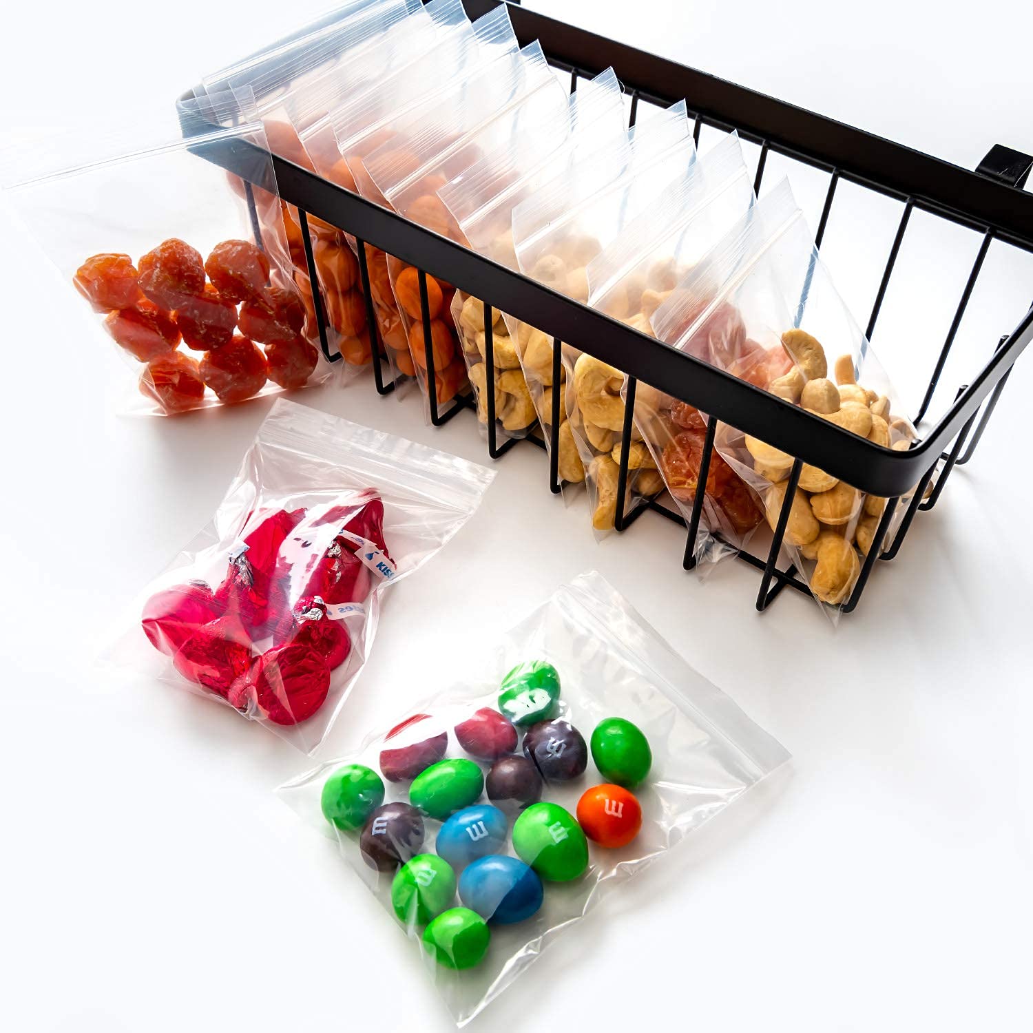 Cherodada 3" x 4" (200 pcs) 2 Mil Small Clear Plastic Zip Bags Resealable Baggies for Jewelry, Gift Card, Candy, Electronics