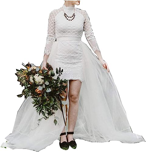 Women Wedding Maxi Tulle Skirts Detachable Train Overskirt Overlay Long Bridal Floor Length Ivory