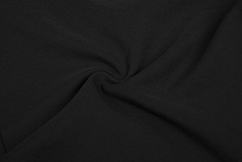 GRACE KARIN Women's High Waist Elastic Belted Casual Loose Long Pants with Pocket Black XXL