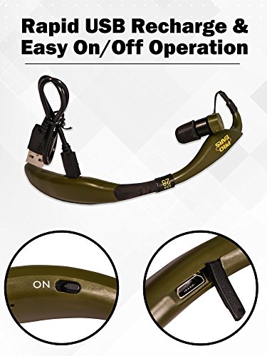 Pro Ears Stealth 28 Ear Buds, Electronic Noise Amplification, 28 dB Hearing Protection, Behind The Head, Hunting & Shooting, Electronic Sound Dampener & Compression Technology, Rechargeable, Green